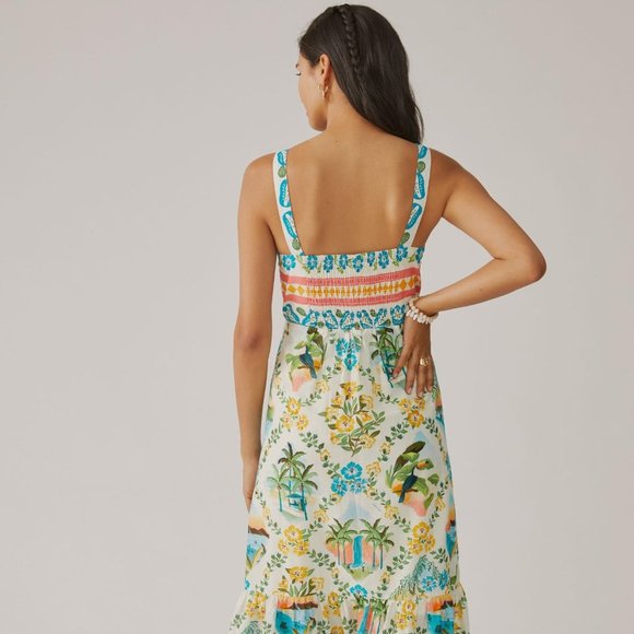 Anthropologie | Dresses | Farm X Anthropologie Printed Maxi Dress ...